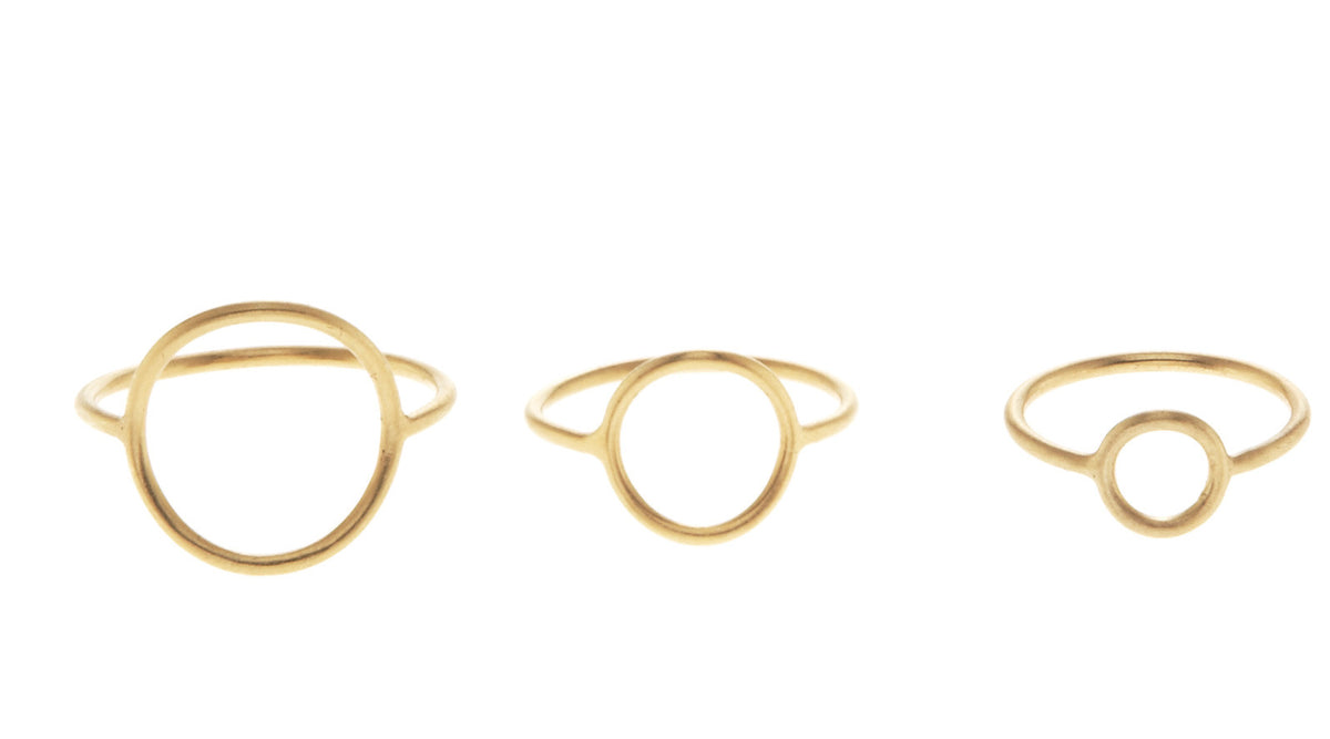 Monocle Ring, Matte Gold – CULTSTATUS