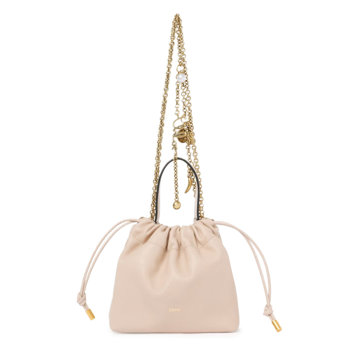 Chloe Icons Mini Drawstring, Cement Pink – CULTSTATUS