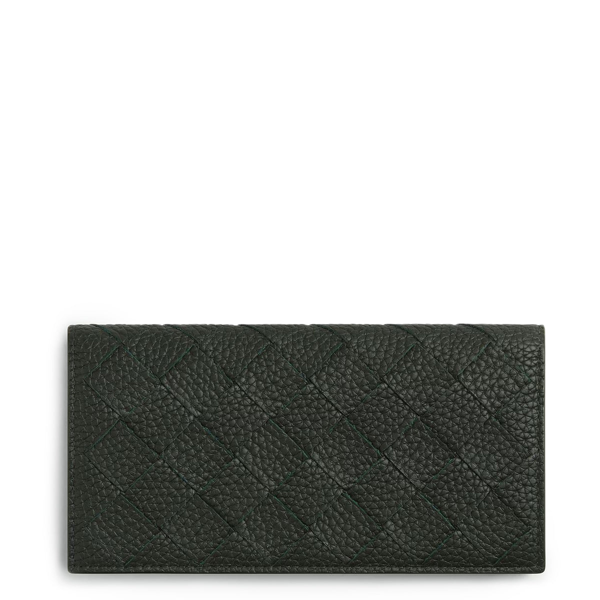 Bottega Veneta Long Wallet Coin Purse Grain, Dark Green – CULTSTATUS