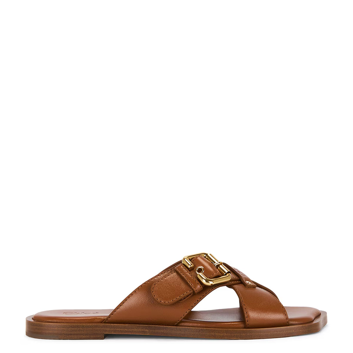 Chloe Nil Leather Slides, Ginger – CULTSTATUS