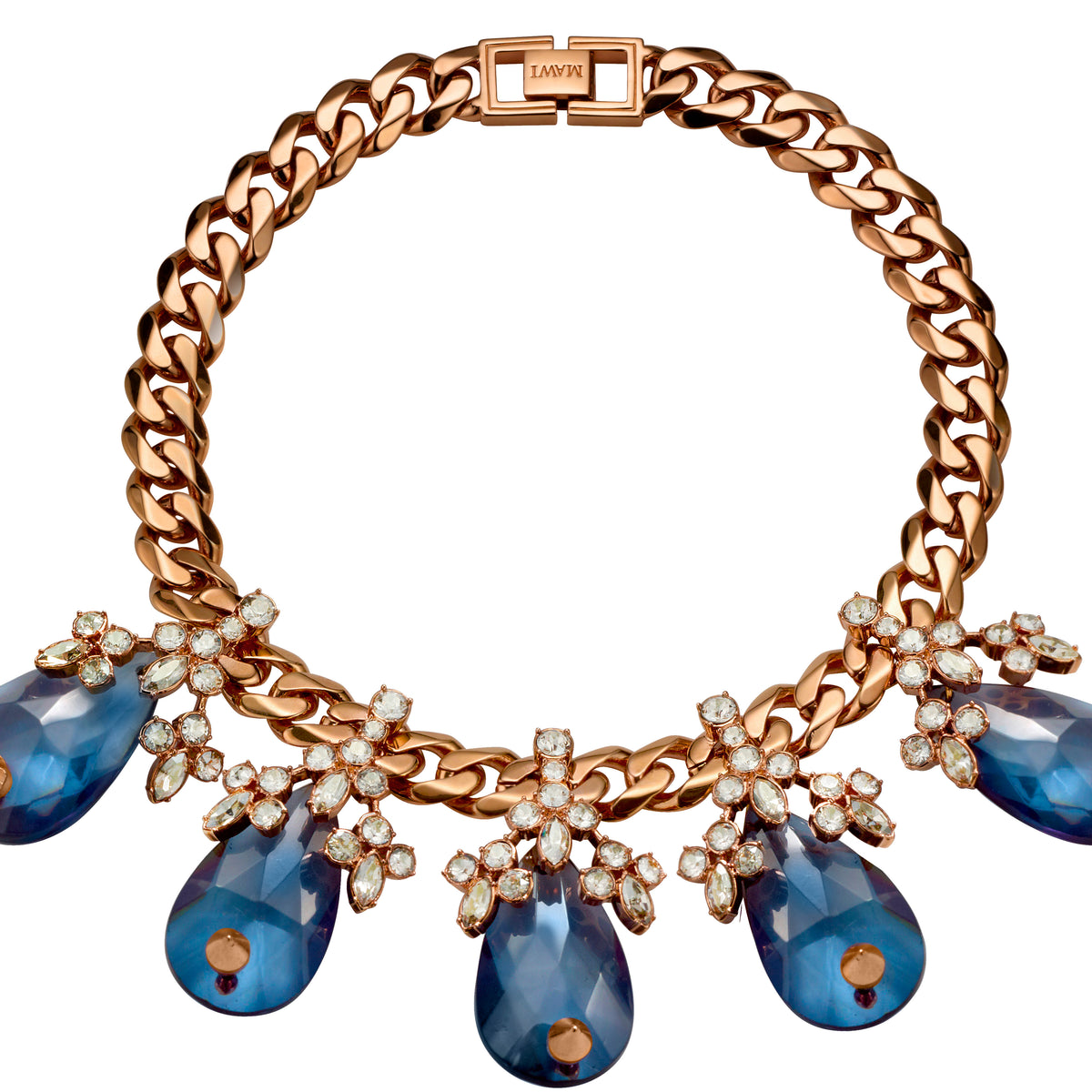 MAWI Teardrop Necklace with Blossom, Rose Gold – CULTSTATUS