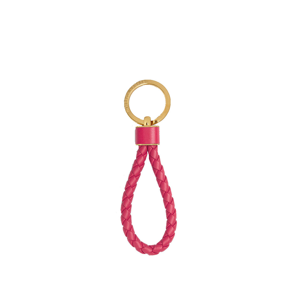 Bottega Veneta Woven Key Ring, Cranberry – CULTSTATUS